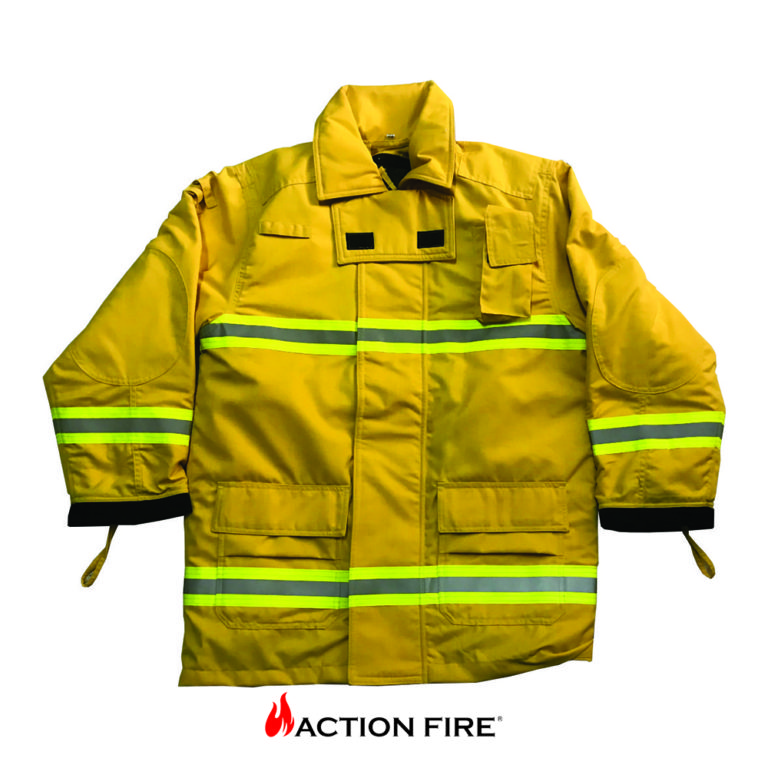Chaquetón de 32″ y pantalón para bombero Action Fire tela exterior ...